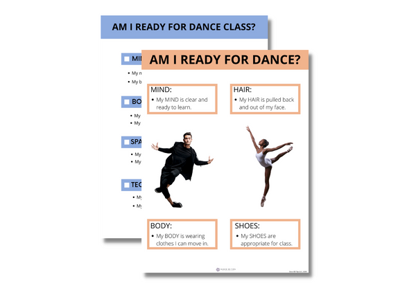 Am I Ready for Class Posters for Middle And High School - Dance Ed Tips