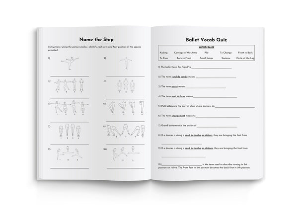 Ballet Foundations Student Workbook Bundle of 3 - Dance Ed Tips
