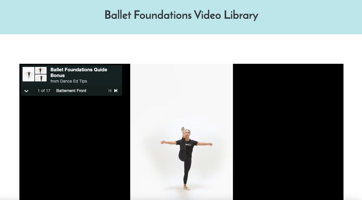 Video Libraries - Dance Ed Tips