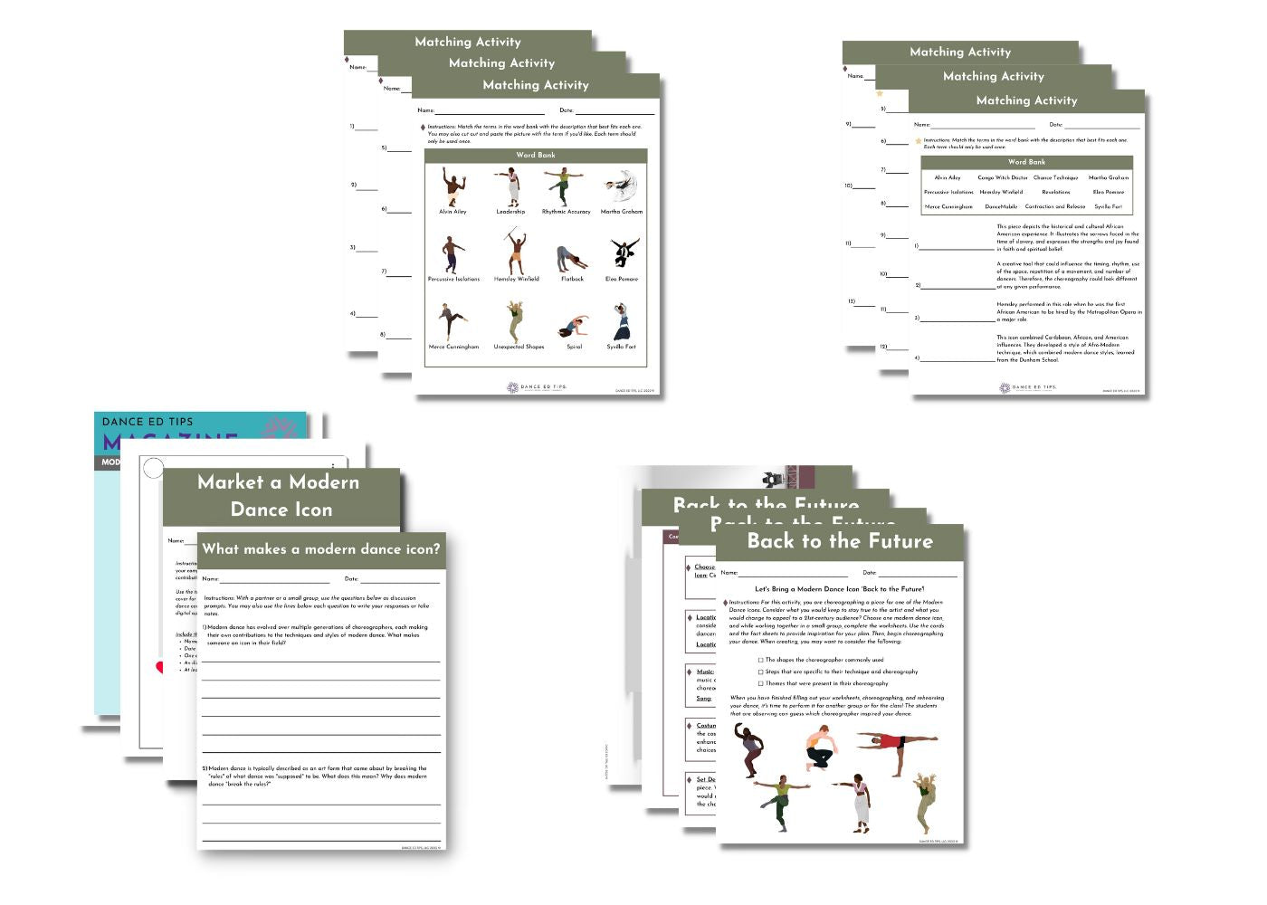 Modern Dance Icon Bundle - Dance Ed Tips